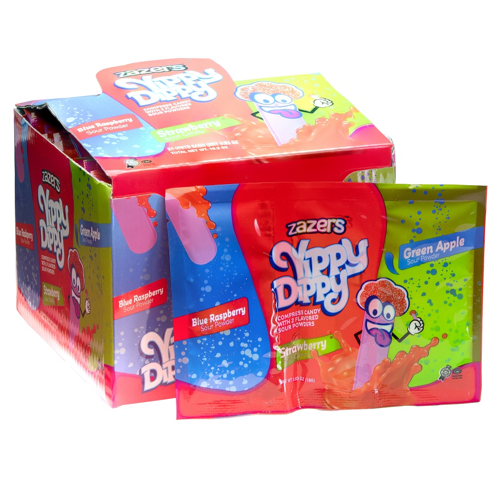 Yippy Dippy Sour powders Assorted Flv - Oppenheimer