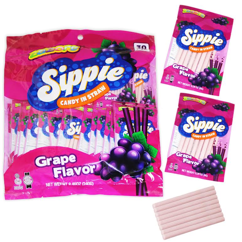 Zazers Sippie Candy Powder Grape Flv - Oppenheimer