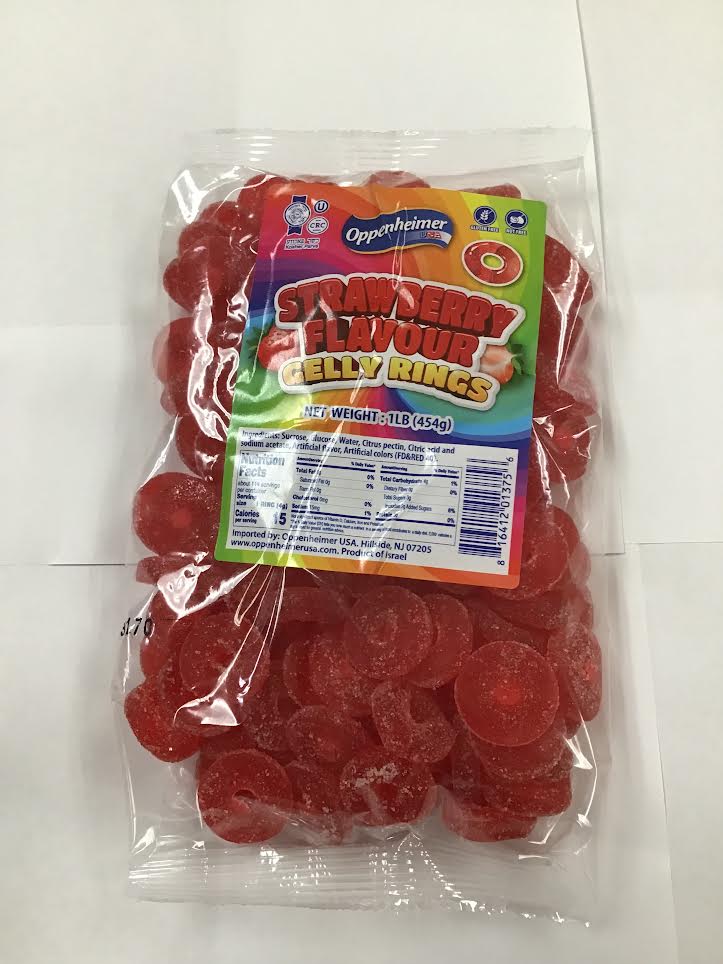 Gelly Rings Strawberry Flv - Oppenheimer