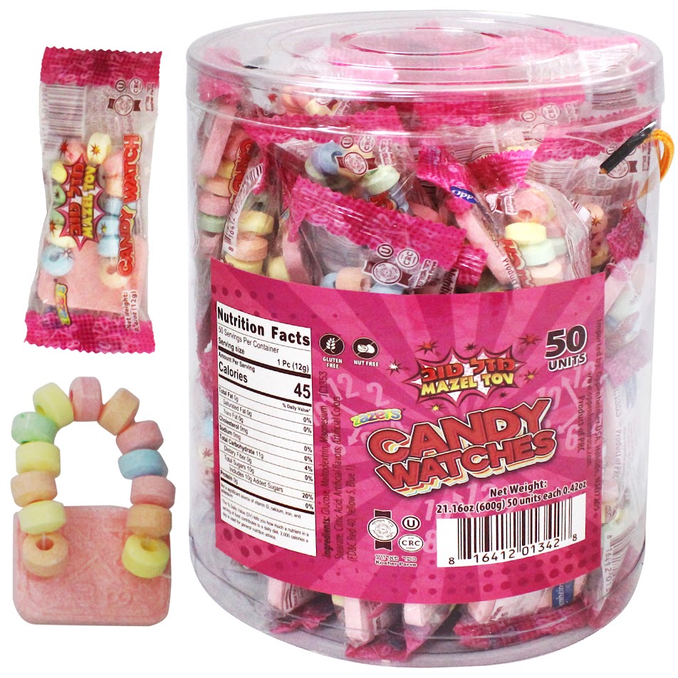 Candy Watch Mazel Tov Pink 50ct - Oppenheimer