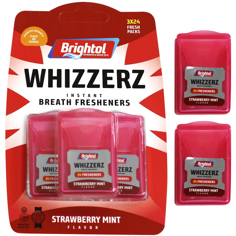 Whizzerz Breath Fresheners Strawberry Flv (3pk) - Oppenheimer